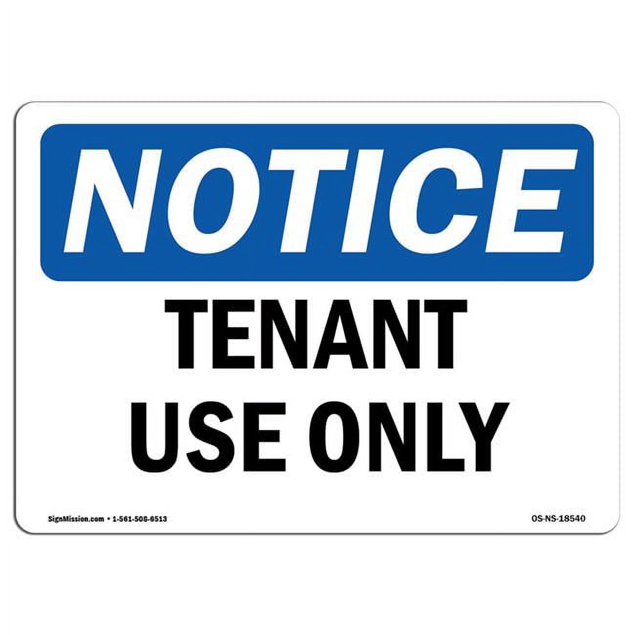 Tenant Parking Only Sign - Walmart.com