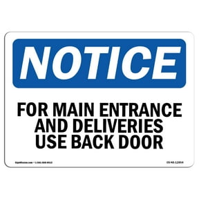 Entrance Signs