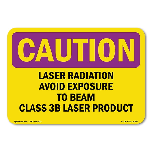 SignMission OS-CR-A-1824-L-10140 18 x 24 in. OSHA Caution Radiation ...