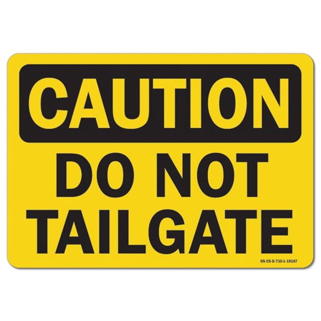 SignMission OS-CS-D-710-L-19147 OSHA Caution Decal Sign - Do Not ...