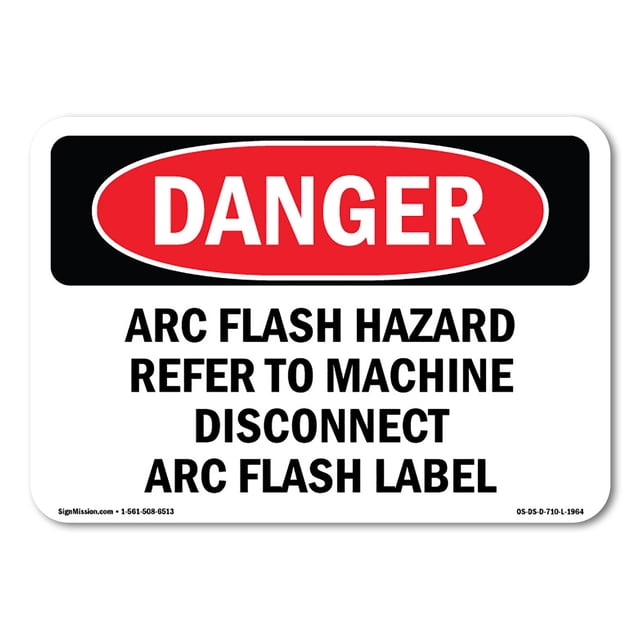 SignMission OS-DS-A-1824-L-1964 18 x 24 in. OSHA Danger Sign - ARC ...