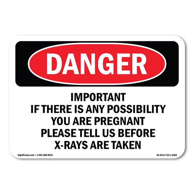 SignMission OS-DS-A-1824-L-2520 18 x 24 in. OSHA Danger Sign ...