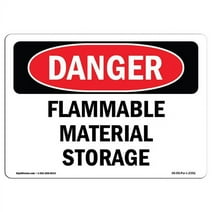 Danger Storage Area Flammable Material Sign - Walmart.com