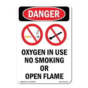 Oxygen Use Sign