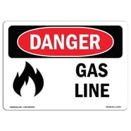 OSHA Notice Sign - Gasoline [Right Arrow] Sign With Symbol | Decal ...