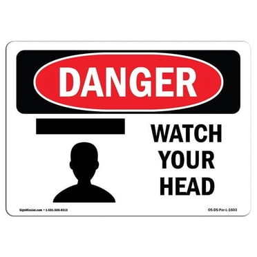Caution Watch Your Head Sign - Walmart.com