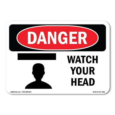 Caution Watch Your Head Sign - Walmart.com