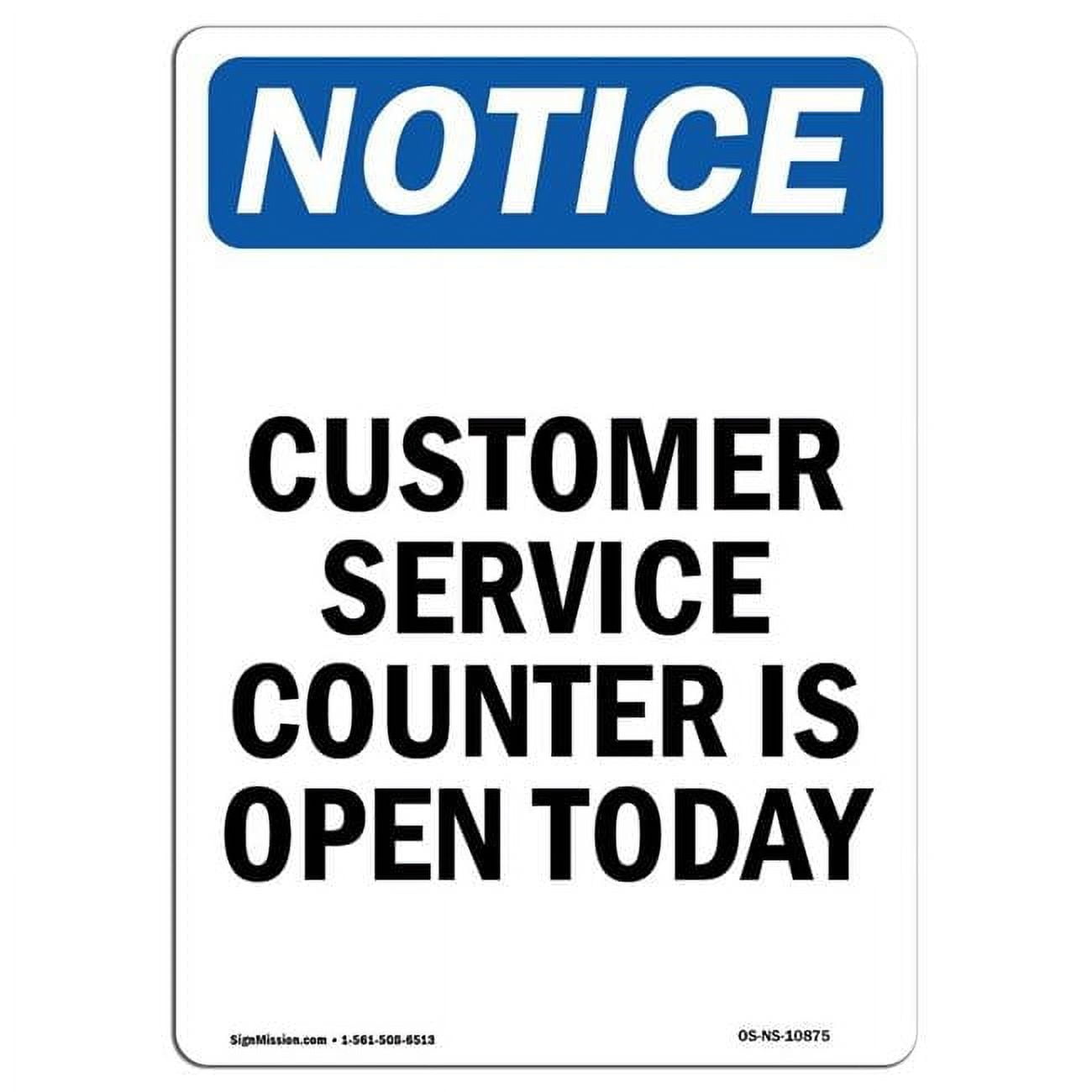 SignMission OS-NS-A-1014-V-10875 10 x 14 in. OSHA Notice Sign ...