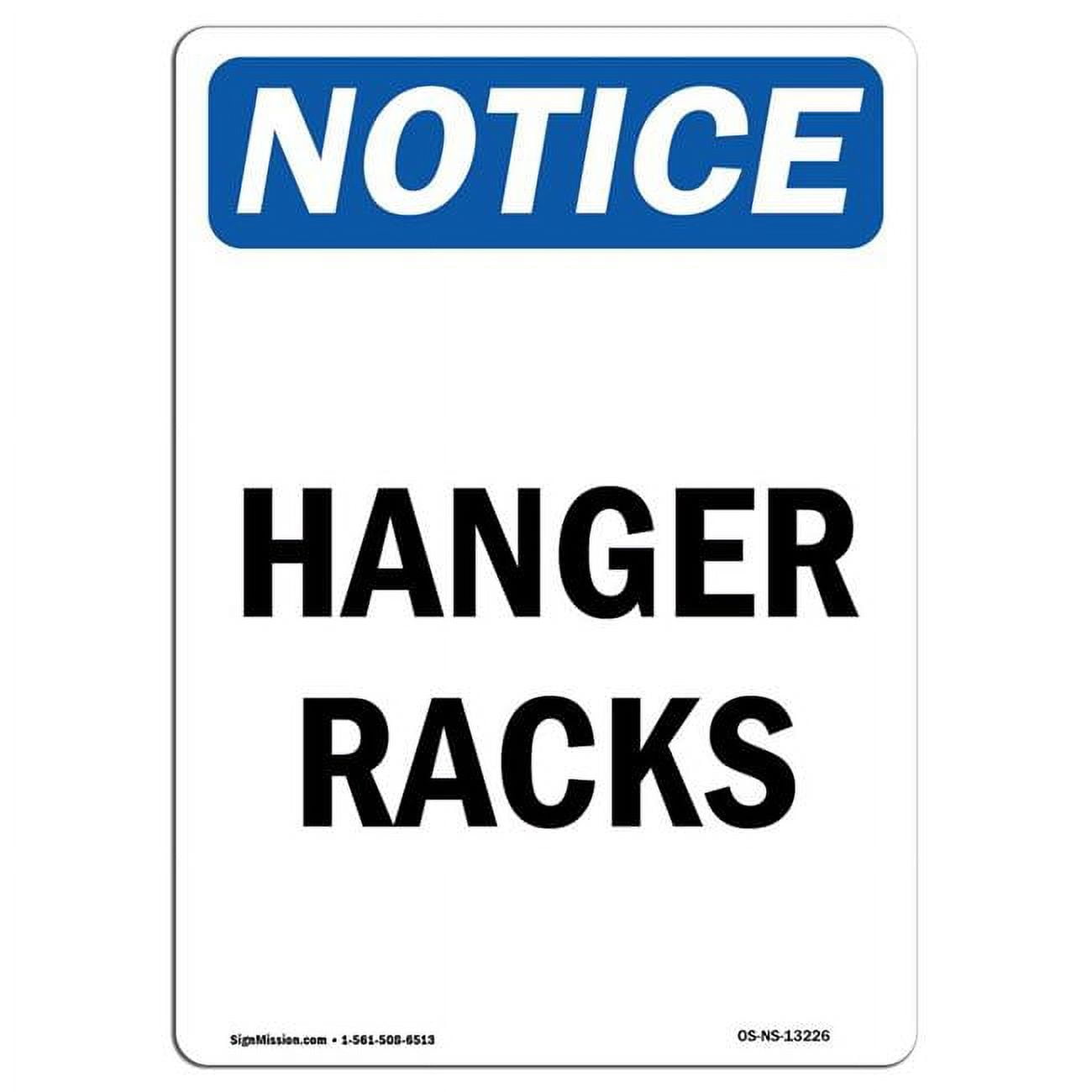 SignMission 10 x 14 in. OSHA Notice Sign - Hanger Racks - Walmart.com