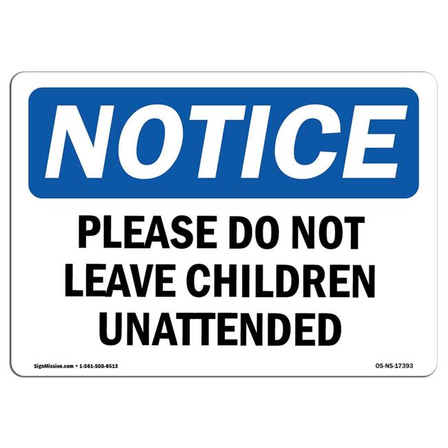 SignMission 12 x 18 in. OSHA Notice Sign - Please Help Us Conserve ...