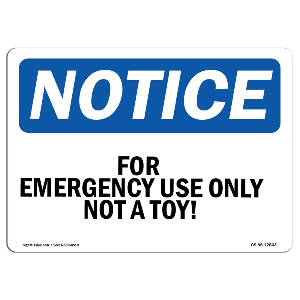 SignMission OS-NS-A-1824-L-12843 18 x 24 in. OSHA Notice Sign - for ...