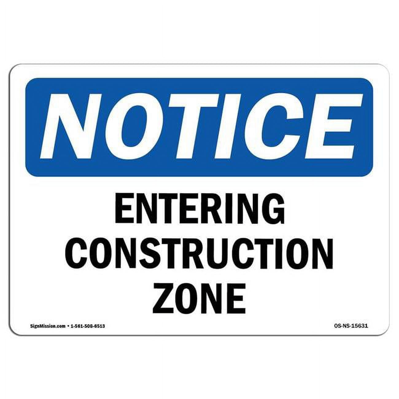 SignMission OS-NS-A-1824-L-15631 18 x 24 in. OSHA Notice Sign ...