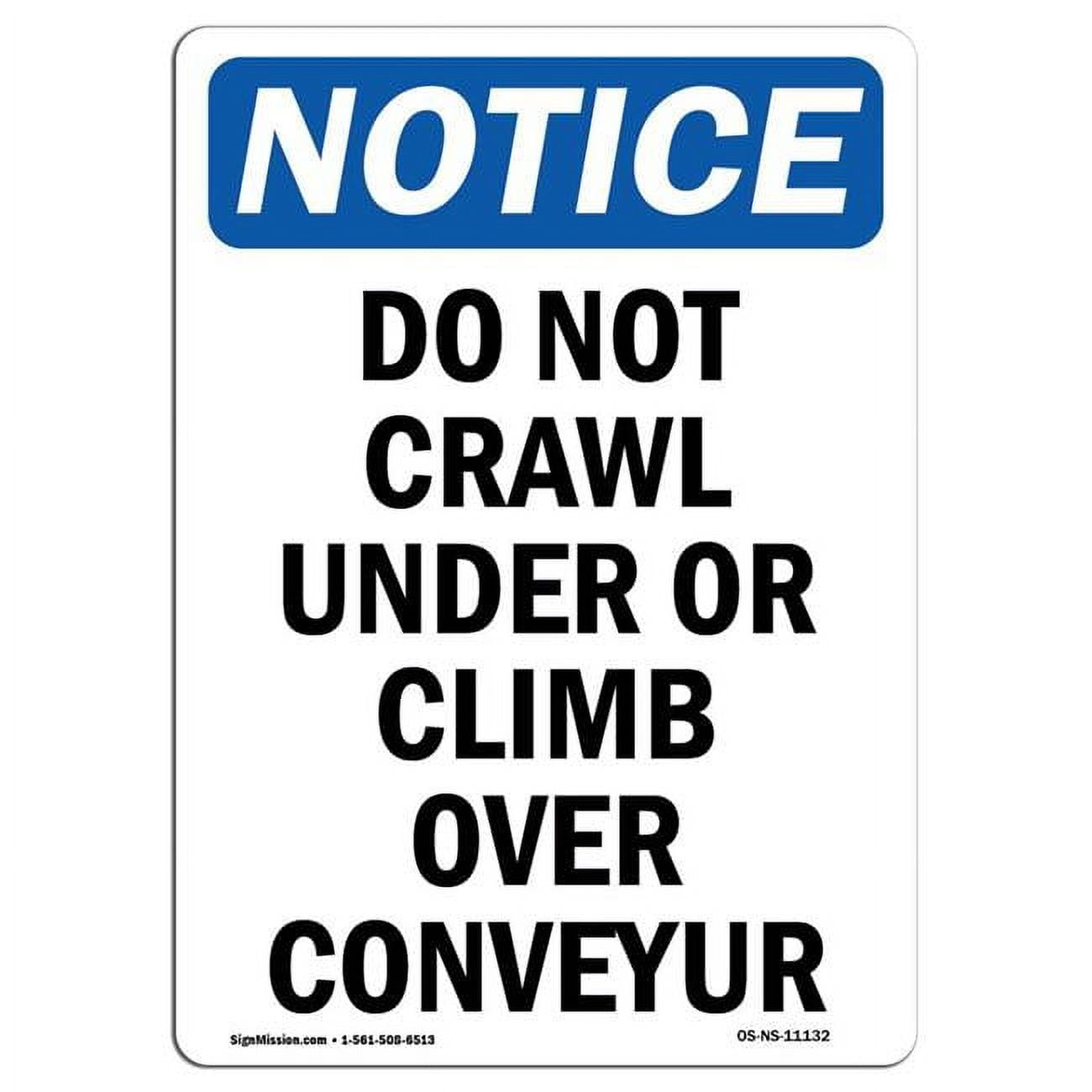 SignMission OS-NS-A-1824-V-11132 18 x 24 in. OSHA Notice Sign - Do Not ...