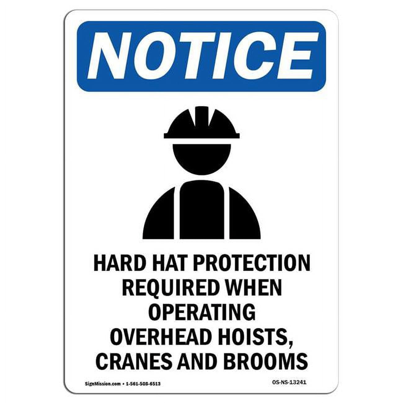 SignMission OS-NS-A-1824-V-13241 18 x 24 in. OSHA Notice Sign - Hard ...