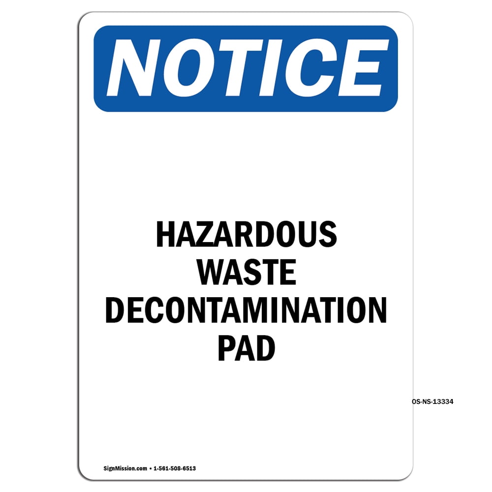 SignMission OS-NS-A-1824-V-13334 18 x 24 in. OSHA Notice Sign ...