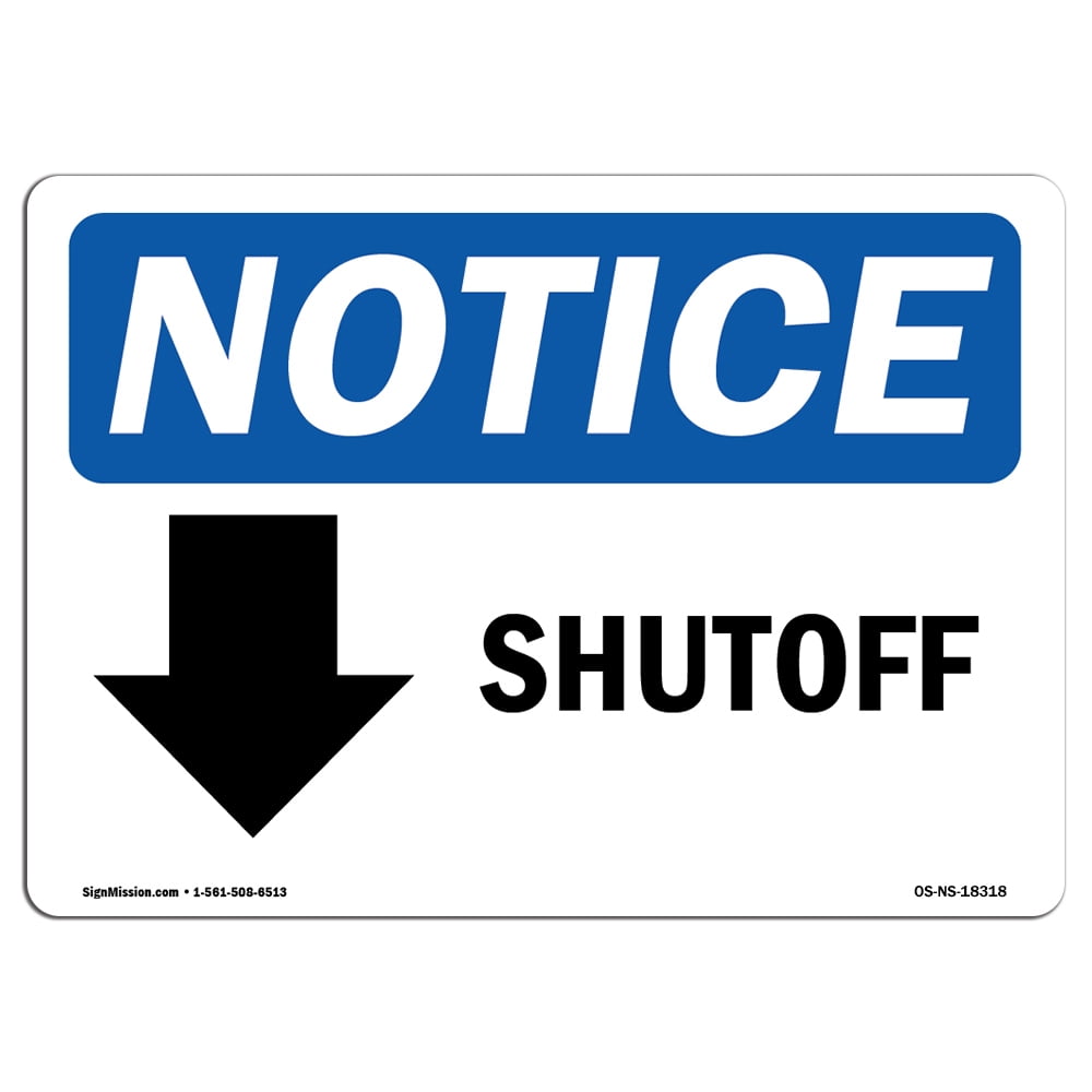 SignMission OS-NS-A-1824-V-15379 18 x 24 in. OSHA Notice Sign - Notice ...