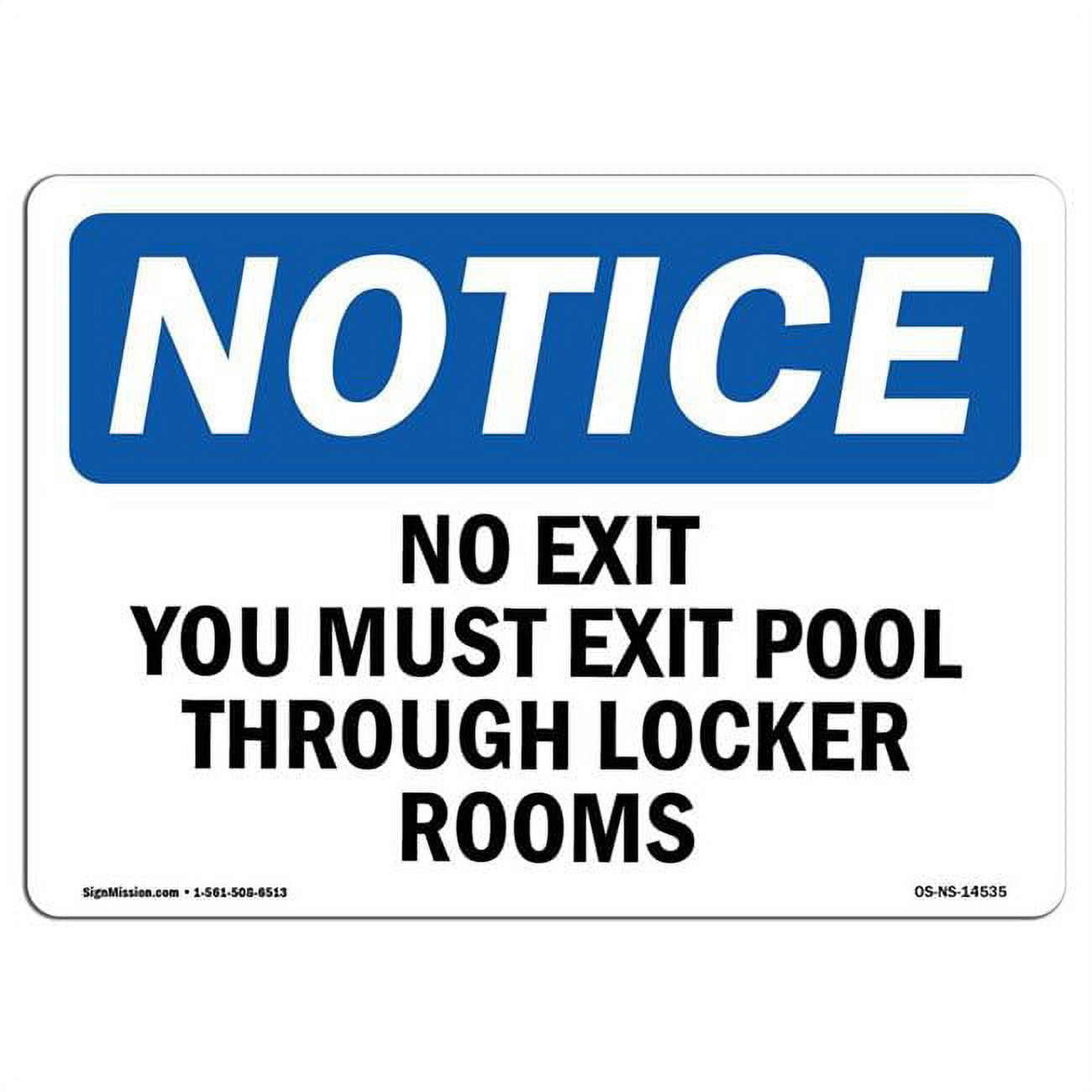 No Lockers Sign