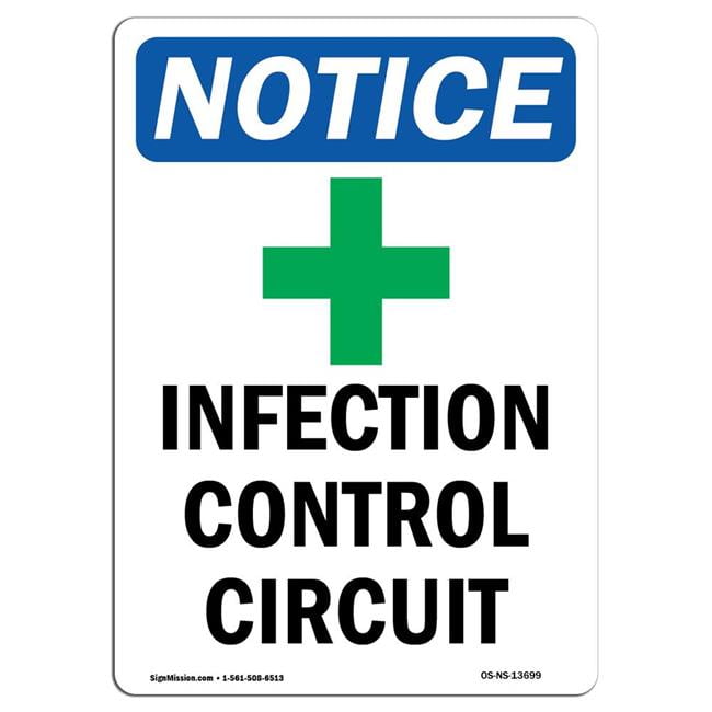 SignMission 7 x 10 in. OSHA Notice Sign - Infection Control Kit ...