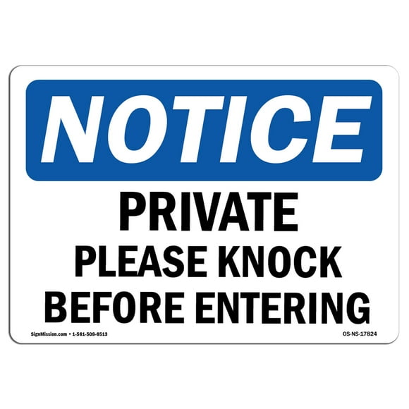 Please Knock Before Entering Sign
