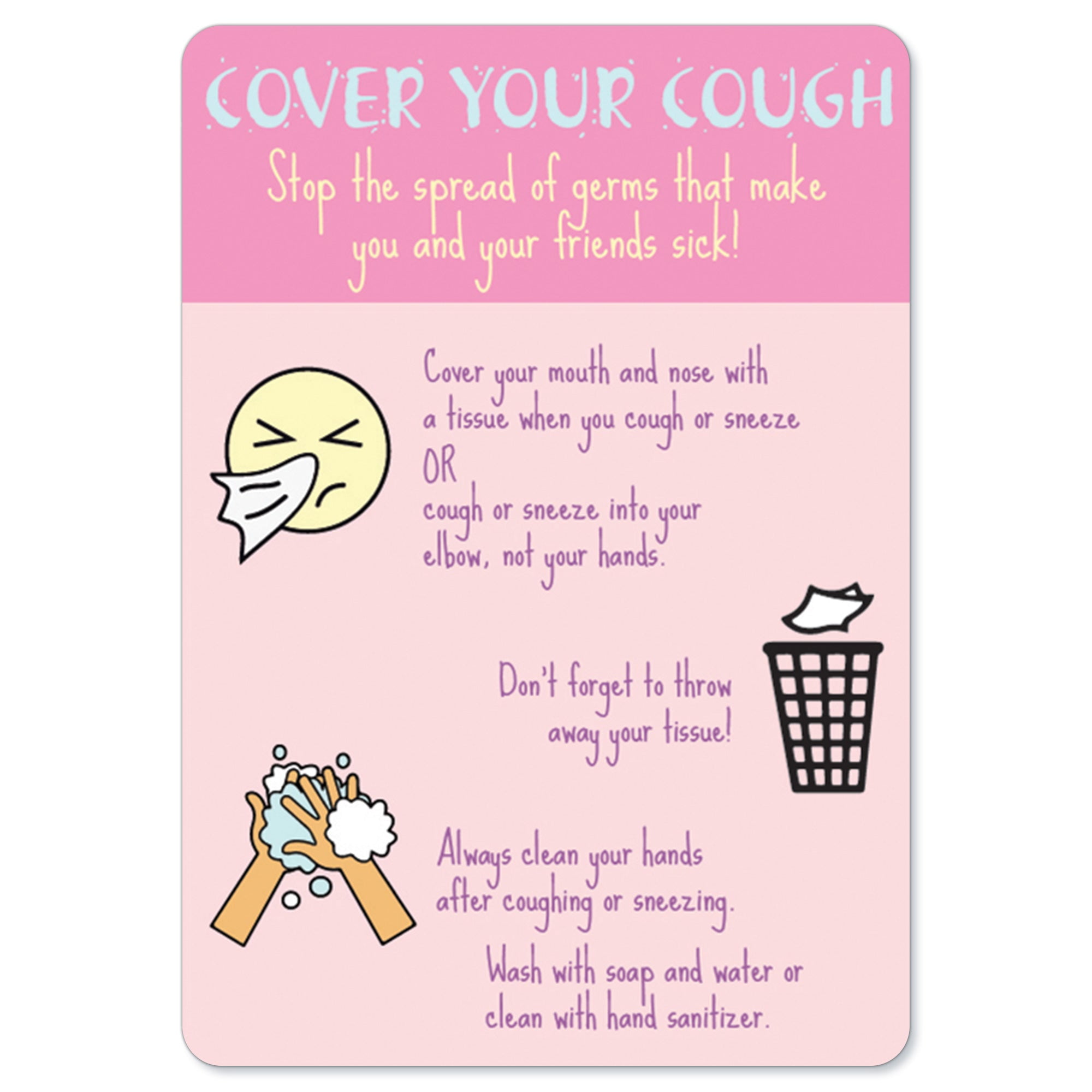 SignMission OS-NS-D-1824-25568 Osha Notice Sign - Cover Your Cough 1 ...