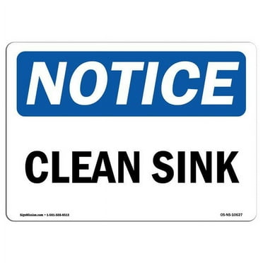 SignMission Notice Please Help Us Keep Your Laundry Room Clean OSHA ...