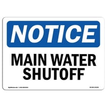 Notice Water Shut Off Sign - Walmart.com
