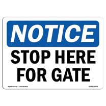 SignMission 12 x 18 in. OSHA Notice Sign - Notice No Entry without ...