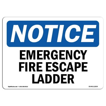 OSHA Warning Sign - Caution Ship Ladder Always Face Ladder Going ...