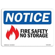 SignMission 12 x 18 in. OSHA Warning Sign - Watch Your Step No Floor ...