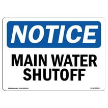 Notice Water Shut Off Sign - Walmart.com
