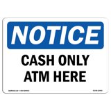 Cash Only Sign - Walmart.com
