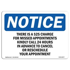 Appointment Only Sign