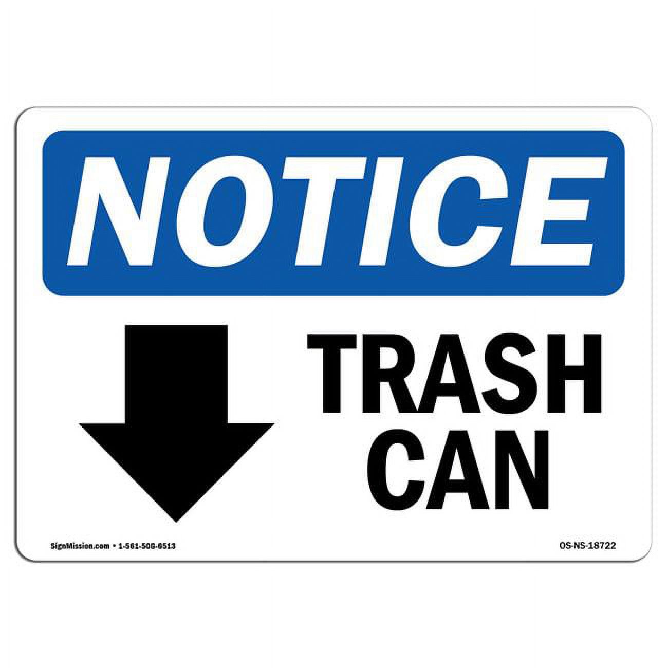 Trashcan Trash Garbage Sign - Walmart.com