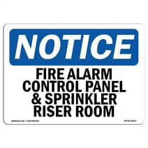 SignMission 12 x 18 in. OSHA Notice Sign - Fire Alarm Control Panel ...