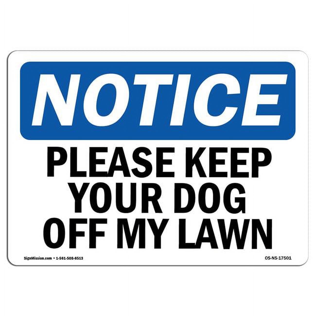 Please Keep Dogs Off Grass Sign - Walmart.com