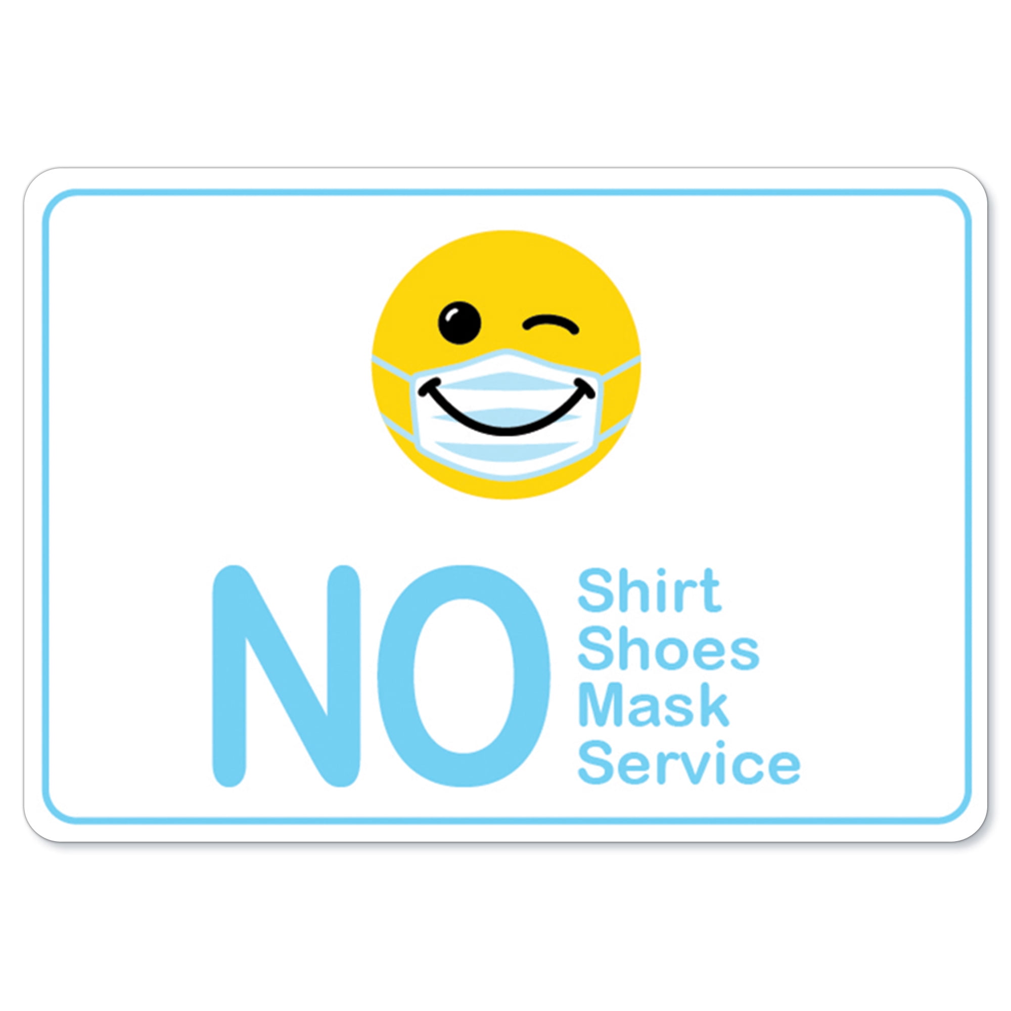 SignMission OS-NS-RD-710-25352 Public Safety Sign - No Shirt No Shoes ...