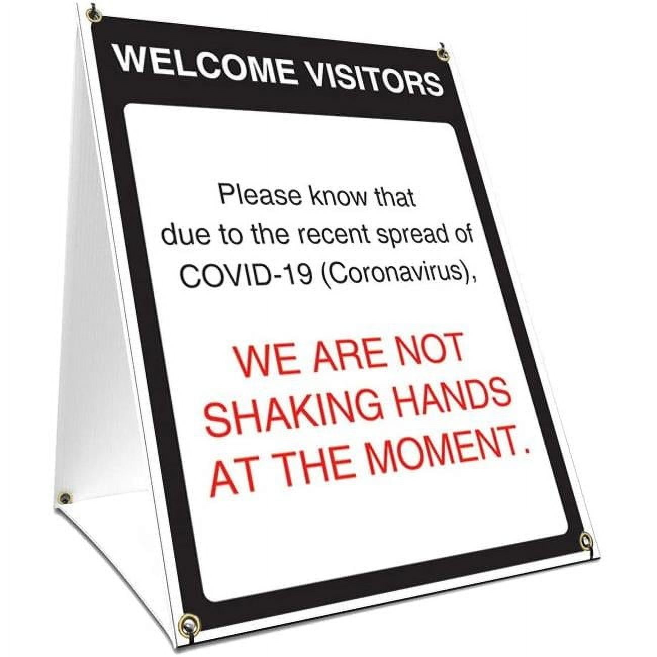 SignMission OS-NS-SBC-1824-25588 18 x 24 in. OSHA Notice Sign - Welcome Visitors - Walmart.com
