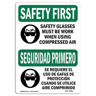 SignMission 12 x 18 in. OSHA Safety First Sign - First Aid Station ...