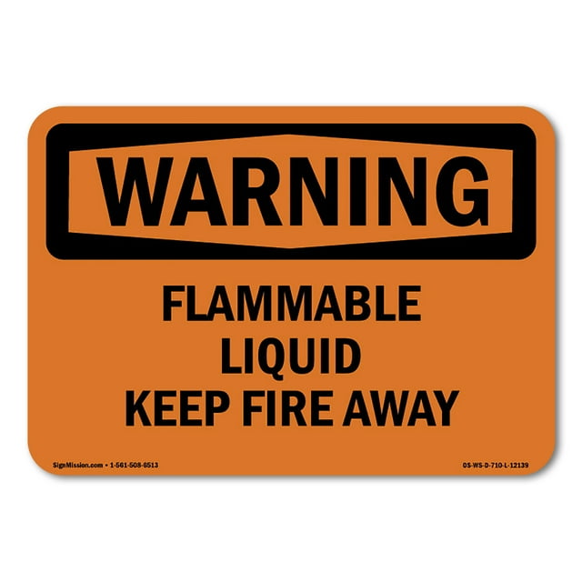 SignMission OS-WS-A-1824-L-12139 18 x 24 in. OSHA Warning Sign ...