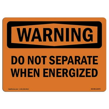 SignMission 12 x 18 in. OSHA Warning Sign - Hazardous Voltage Contact ...