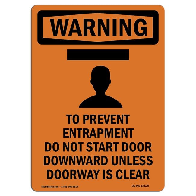 SignMission OS-WS-P-710-V-13570 OSHA Warning Sign - To Prevent ...