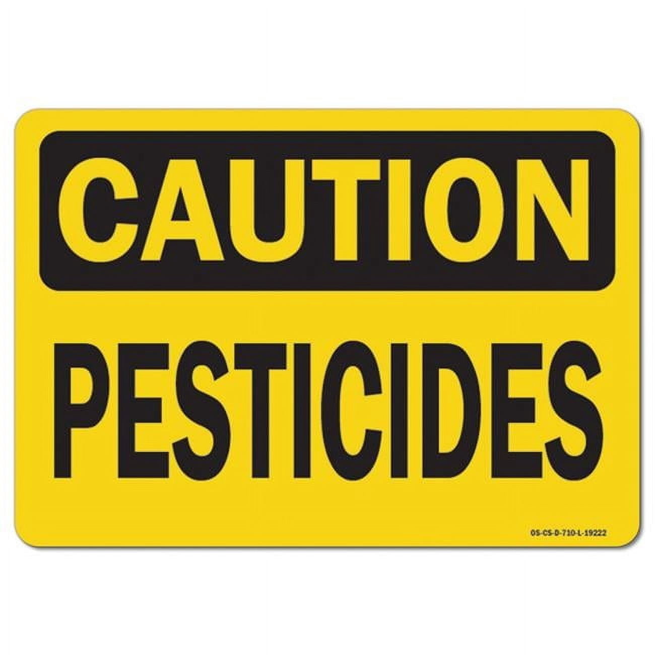 SignMission OSHA Caution Sign - Pesticides - Walmart.com