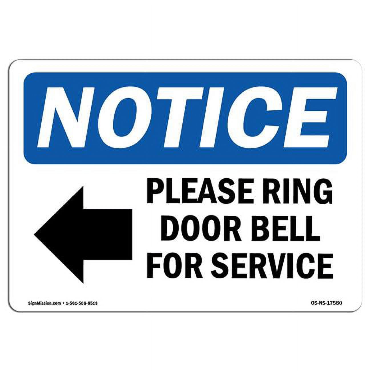 Ring Bell For Service Sign - Walmart.com