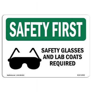 Warning Wear Proper PPE Handling Chemicals OSHA Decal Sign - Walmart.com