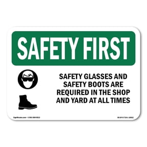 7 x 10 in. OSHA Safety First Sign - Help Keep the Plant Safe & Clean ...