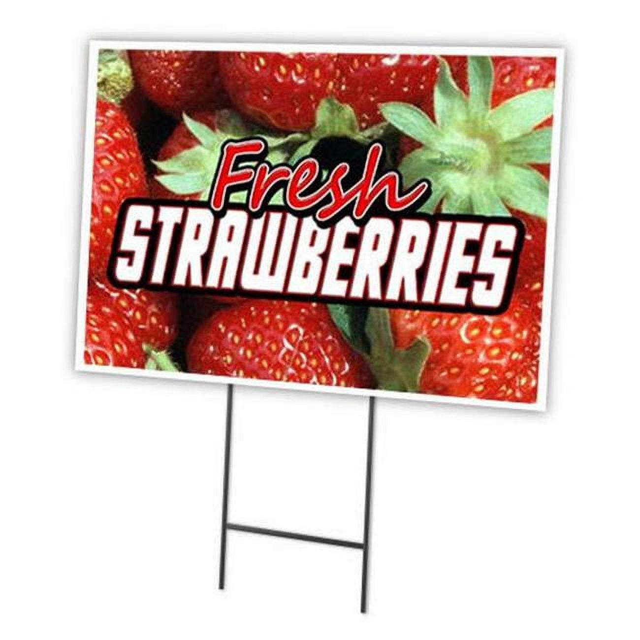 SignMission Outdoor Plastic Coroplast Window Yard Sign & Stake - Fresh ...