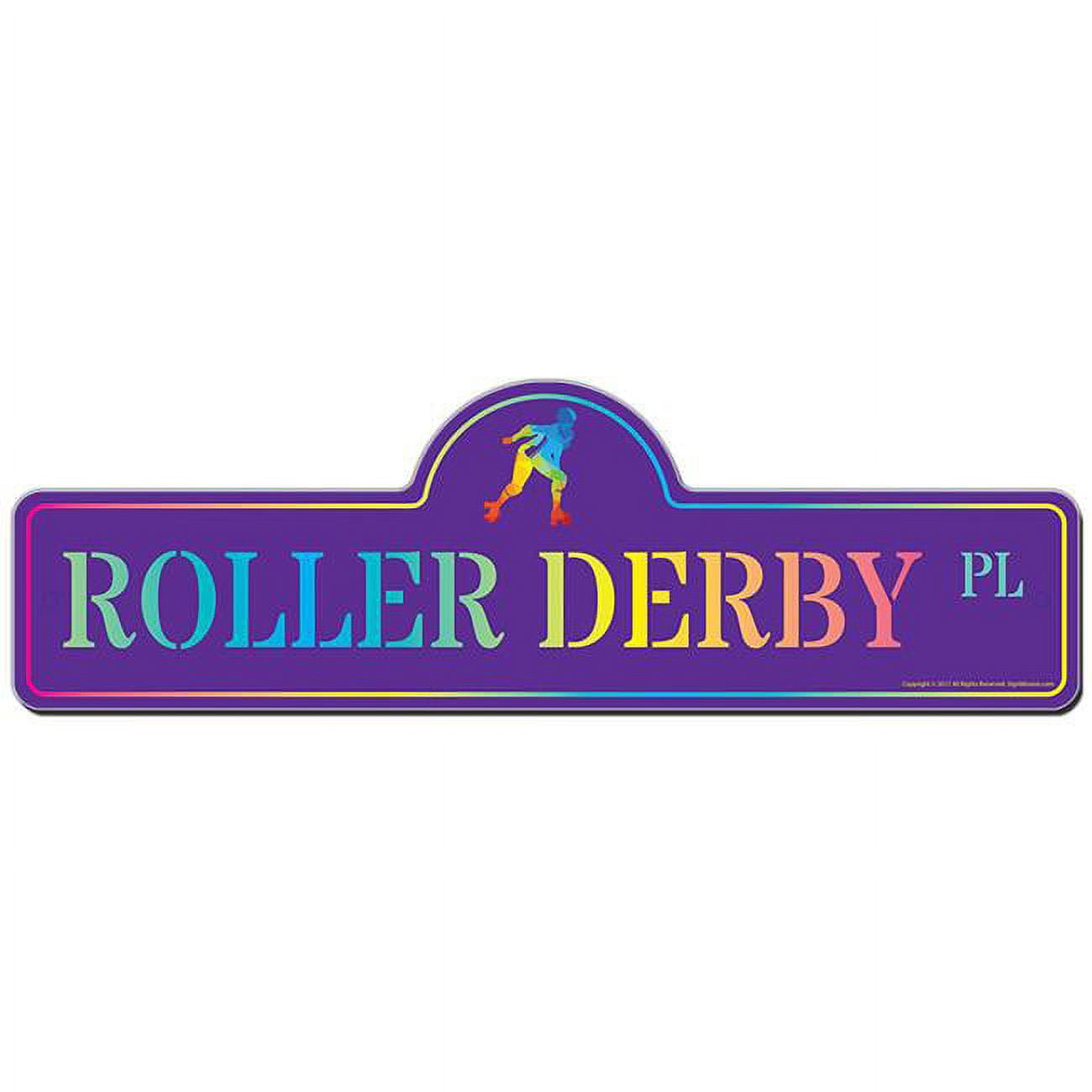 SignMission P-618 Roller Derby 18 x 6 in. Roller Derby Street Sign ...