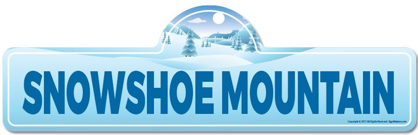 SignMission P-618 Snowshoe Mountain Snowshoe Mountain Street Sign ...