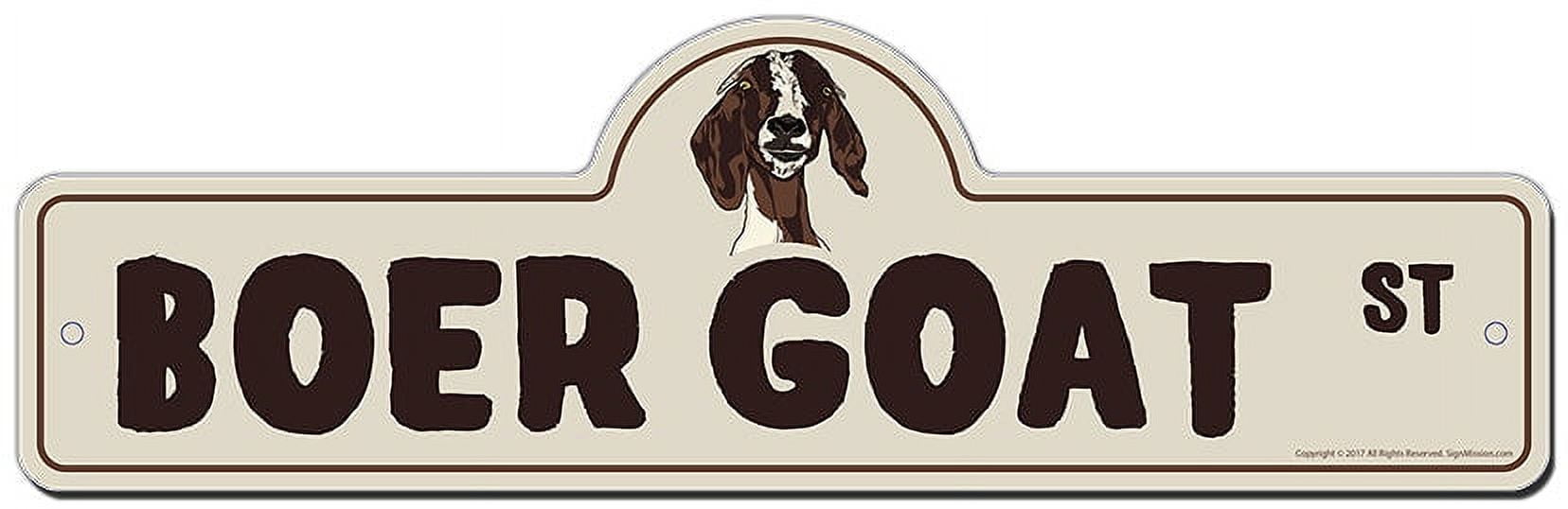SignMission P-720 Boer Goat Boer Goat Street Sign - Walmart Business ...