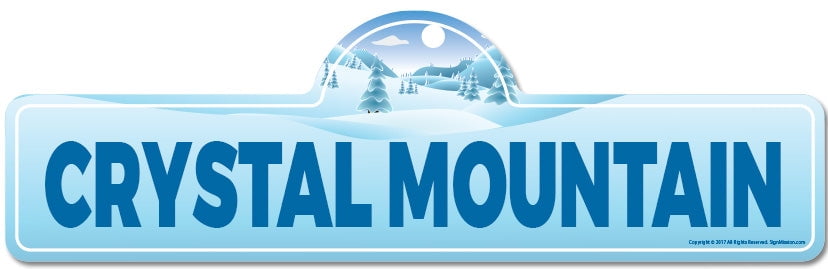 SignMission P-720 Crystal Mountain Crystal Mountain Street Sign ...